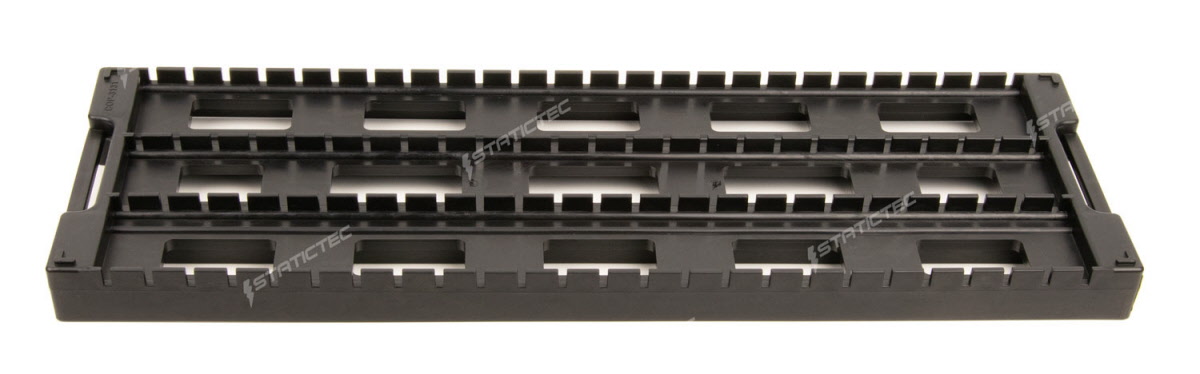 StaticTec Conductive PCB Tray, Flat model with handles