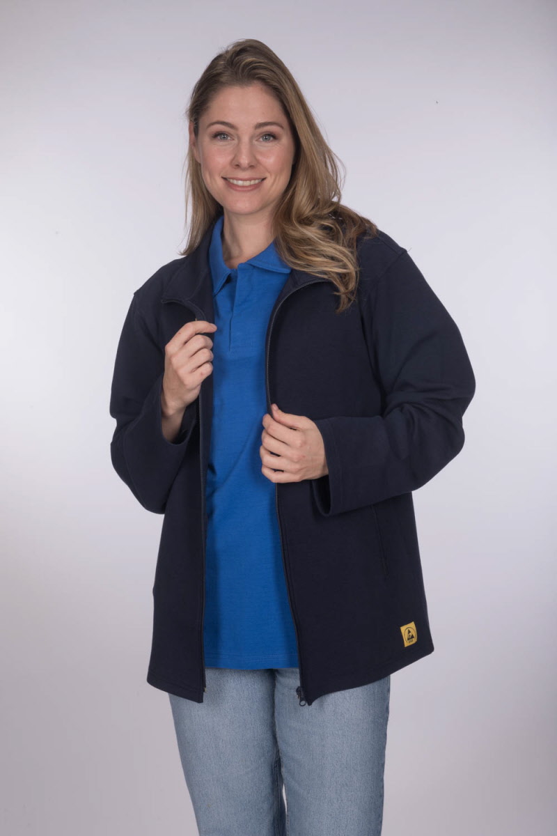 ESD Tec-fabric Vest Navy Blue